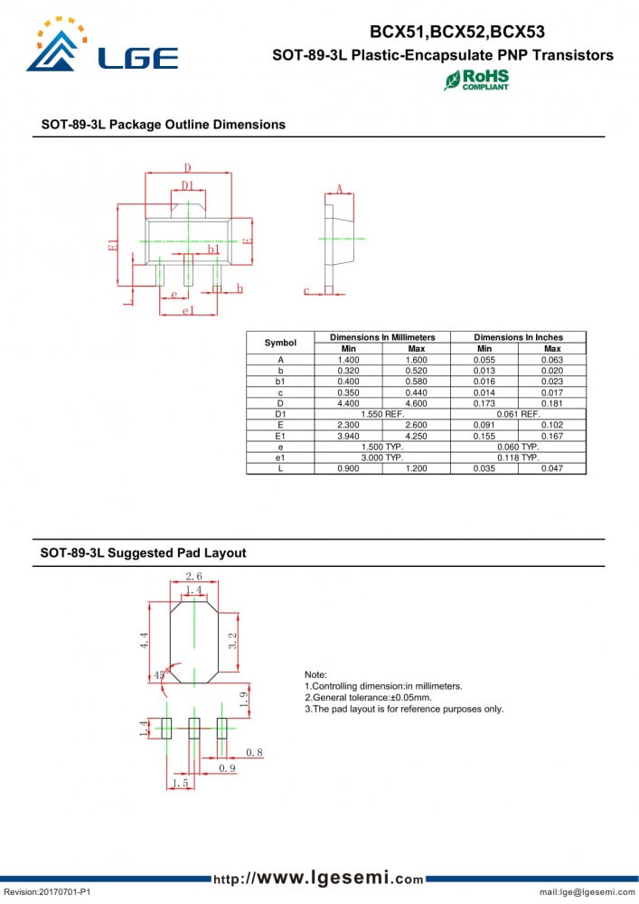 LGE BCX51-16 datasheet page 4