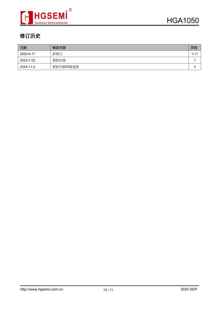 HGA1050M/TR datasheet page 10