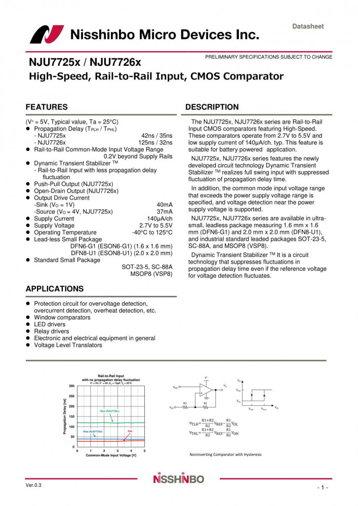 NJU77252 technical document page 1