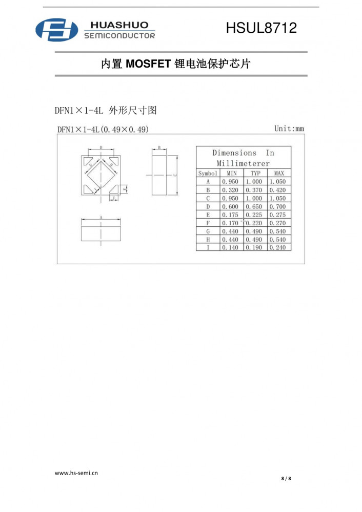 HSUL8712 datasheet page 8