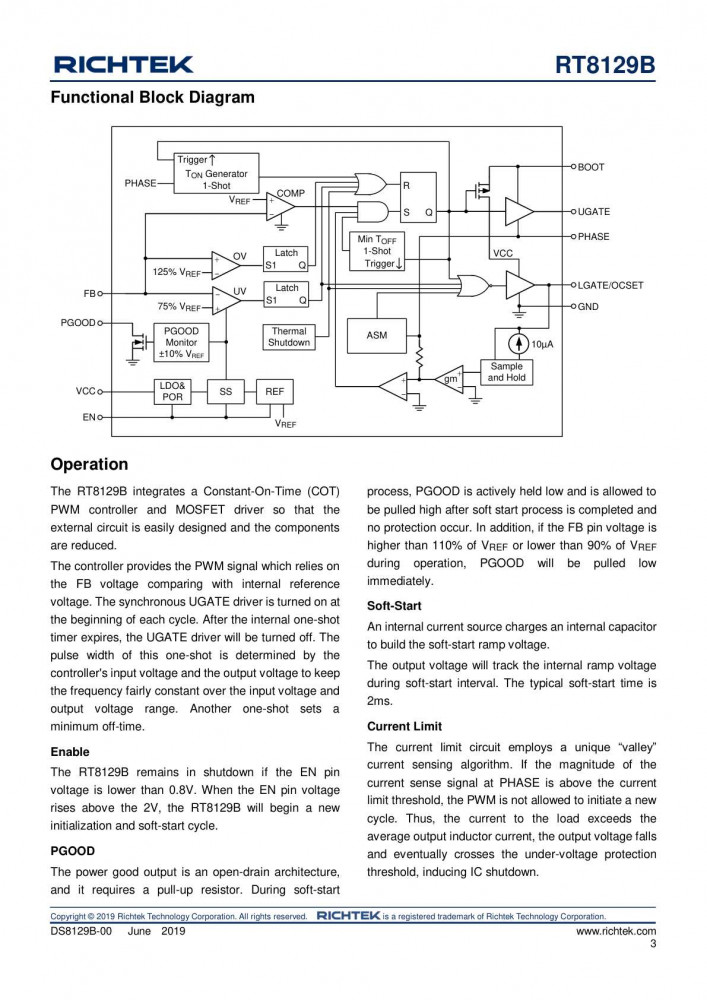RT8129B datasheet page 3