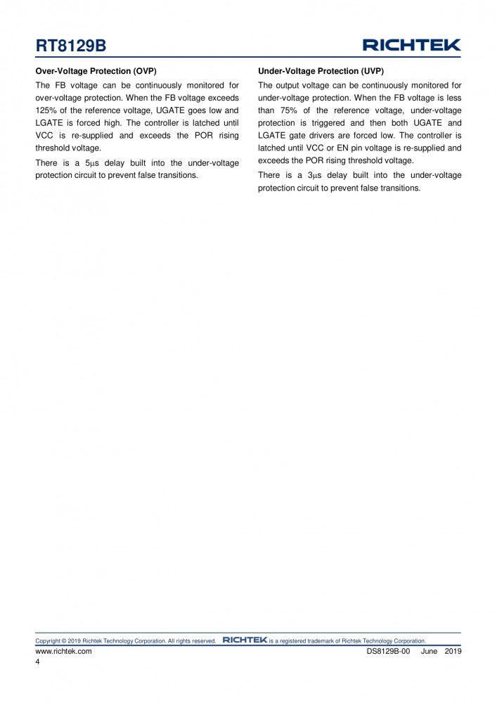 RT8129B datasheet page 4