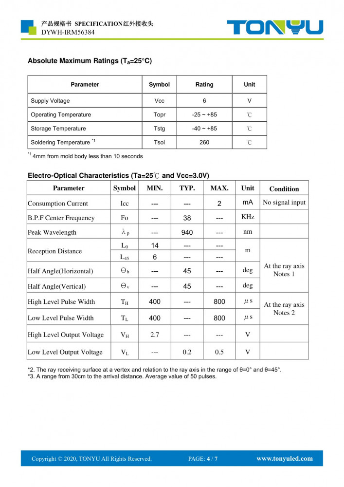 DYWH-IRM56384 datasheet page 4