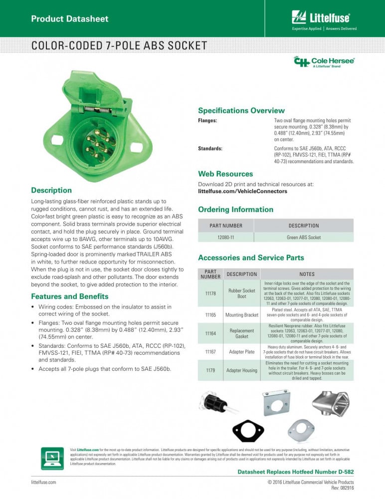 00585600 Littelfuse Cole Hersee product documentation preview