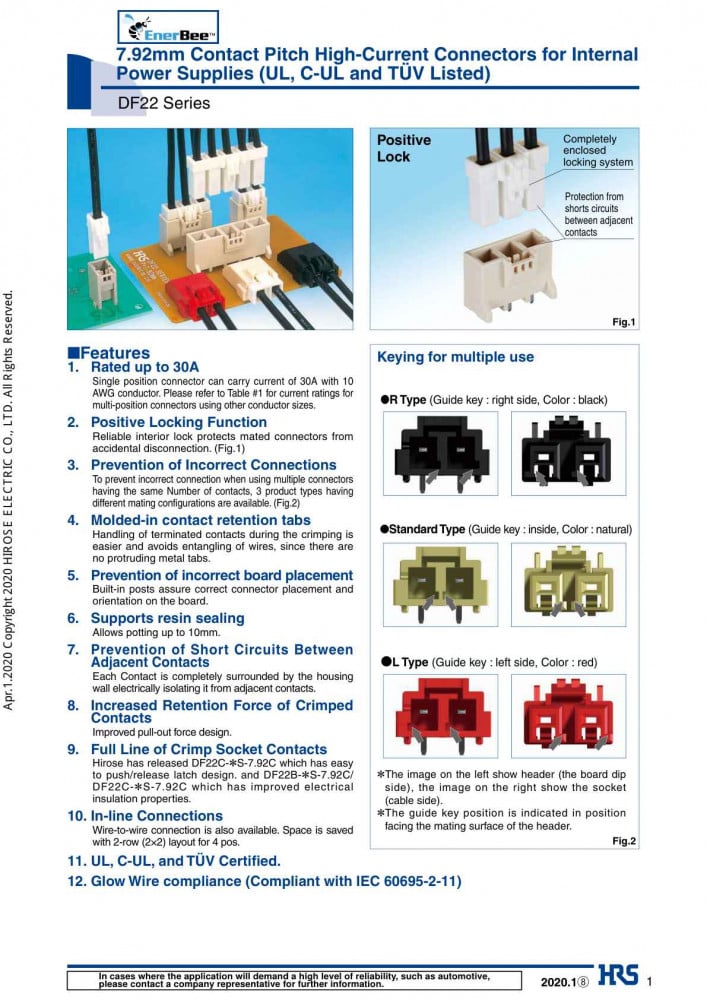 HRS DF22 catalog page 1