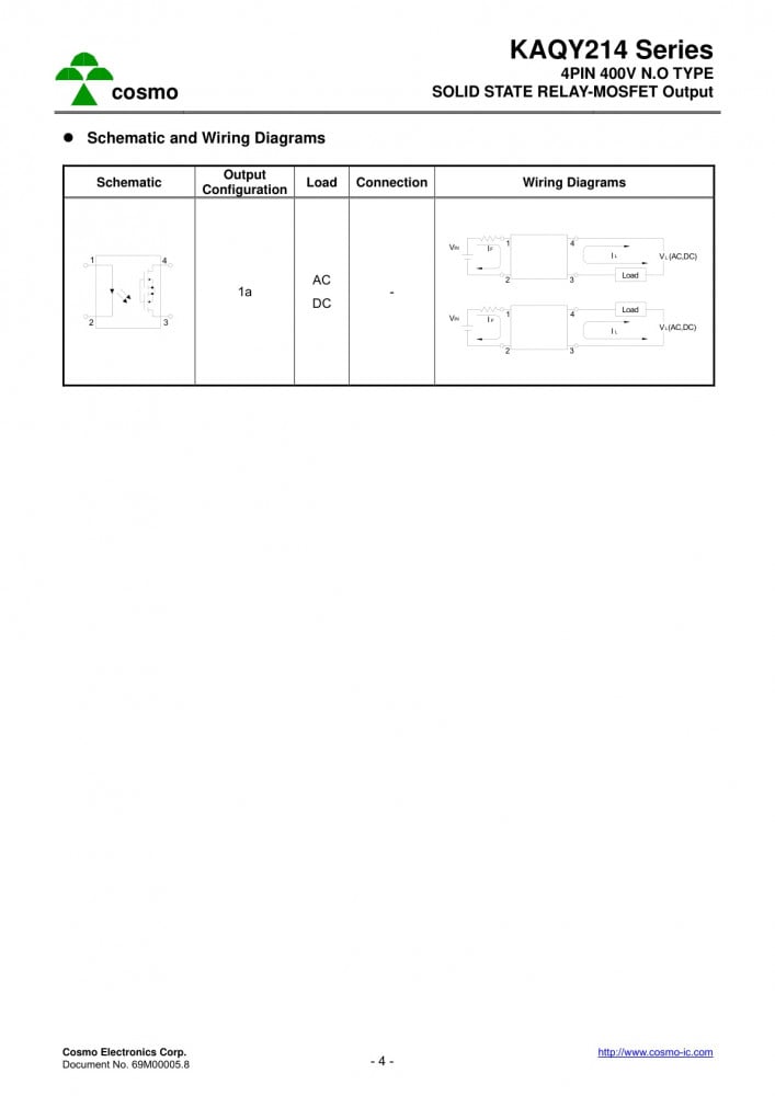 KAQY214S datasheet page 4