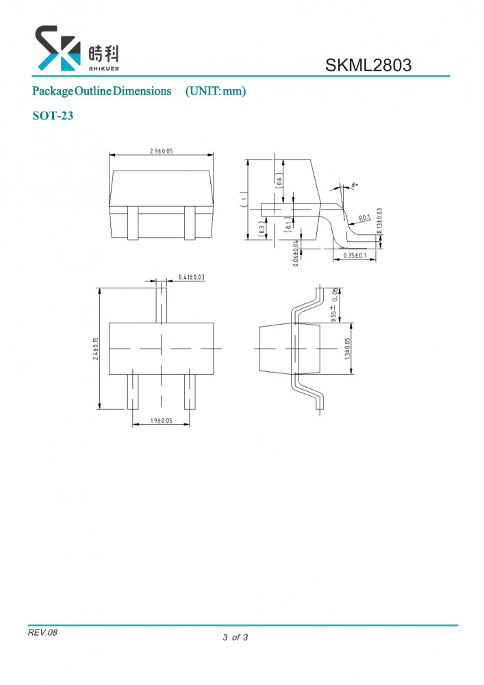 SKML2803 datasheet page 3