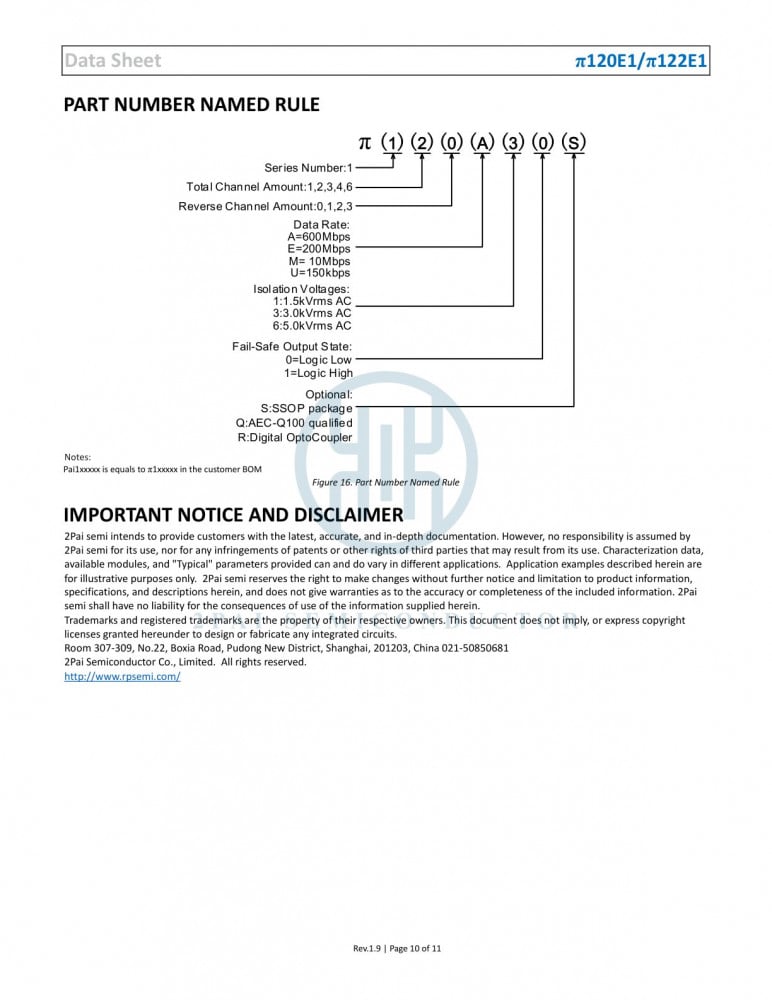 π120E10 datasheet page 10