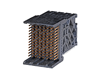 Impact 100 Ohm 4 Pair RAM Right-Angle Header, Right Guided, Open Endwall, 16 Columns, 192 Circuits, Pin Length 5.50mm, Plated Through Hole Dimension 0.39mm, Lead-Free