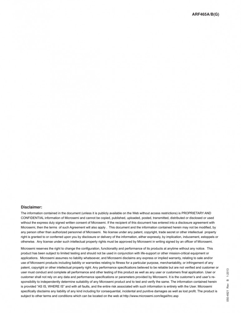 ARF465AG datasheet page 5