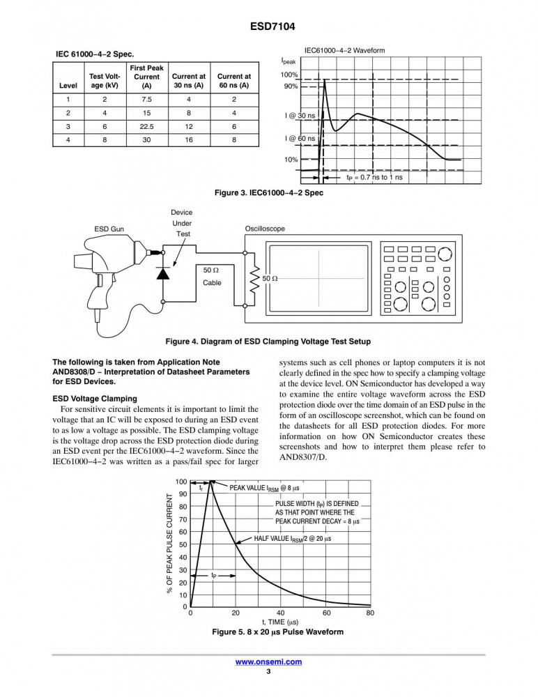 ESD7104MUTAG datasheet page 3