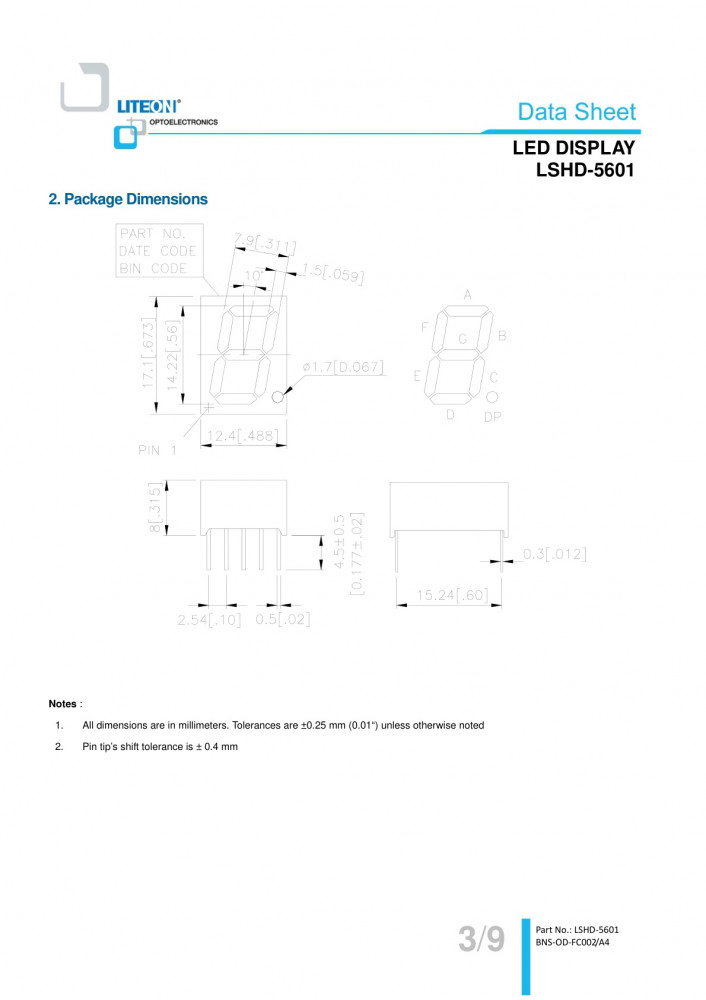 LSHD-5601 datasheet page 4
