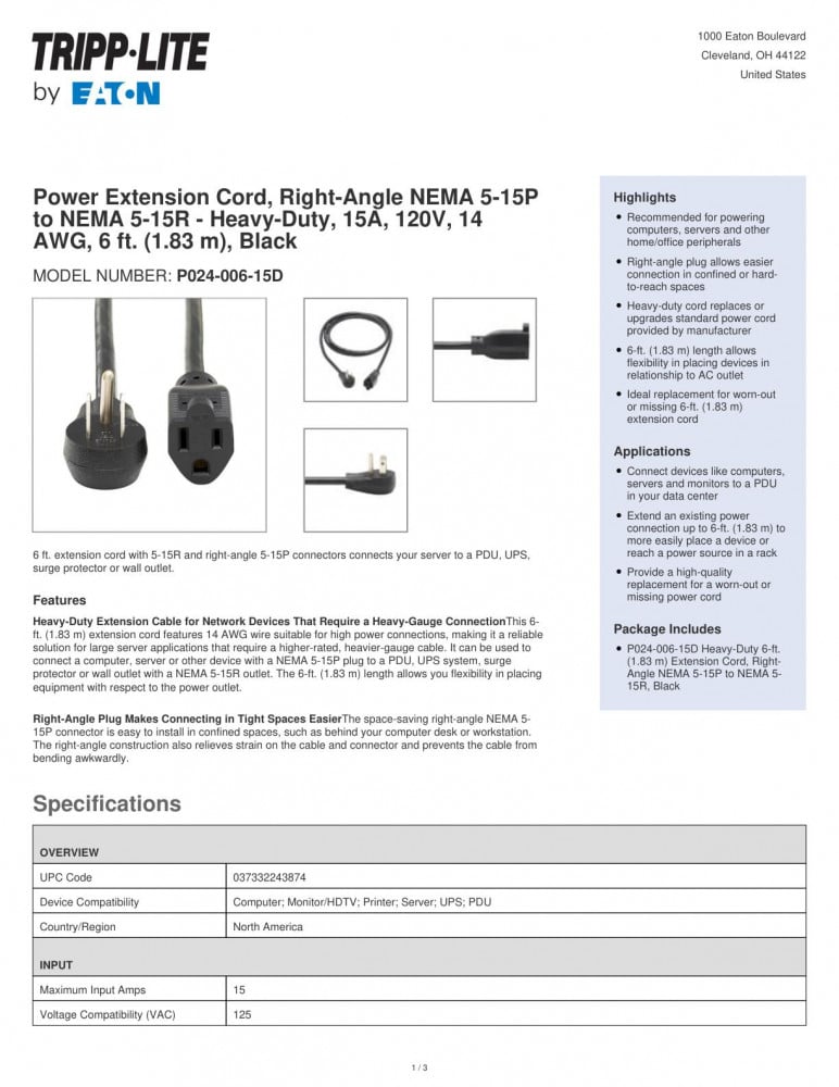 P024-006-15D technical document page 1