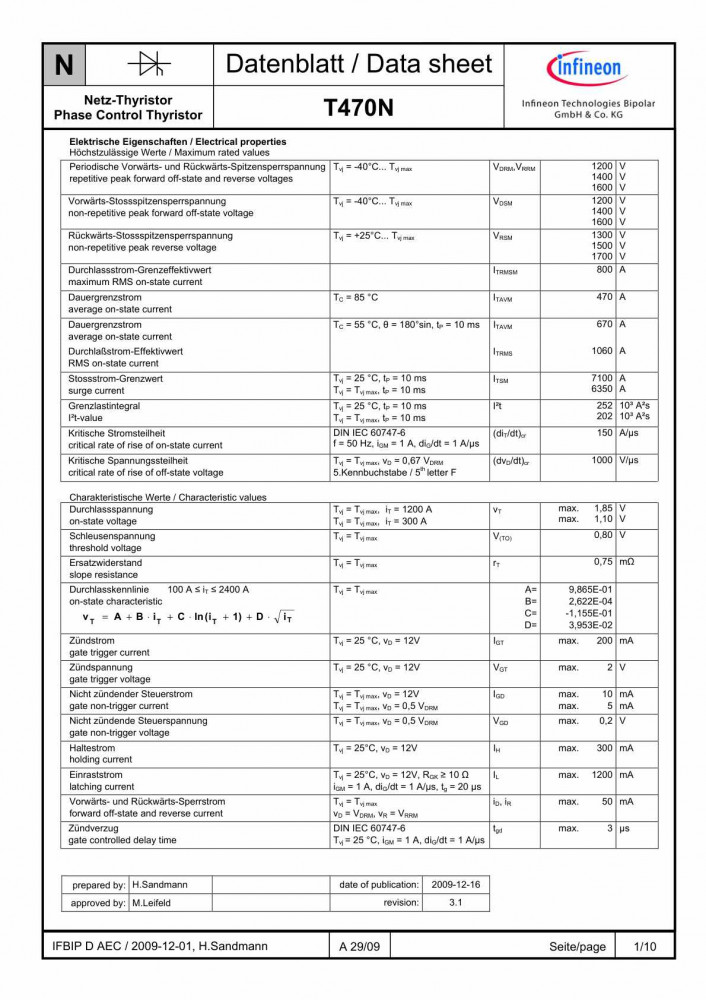 T470N14TOF datasheet page 1
