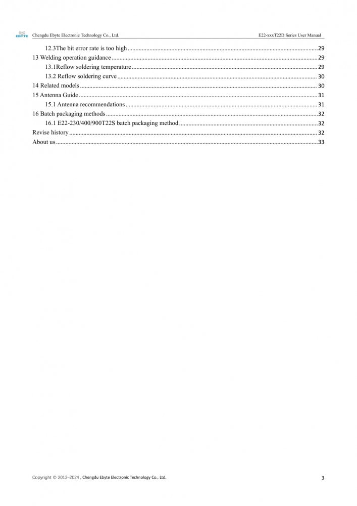 E22-230T22D manual page 3