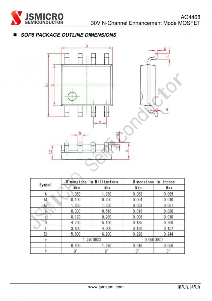 AO4468 datasheet page 5