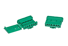 NSCC, Receptacle Connector Hybrid, Single Part, Unsealed 6 Circuits Green for sale