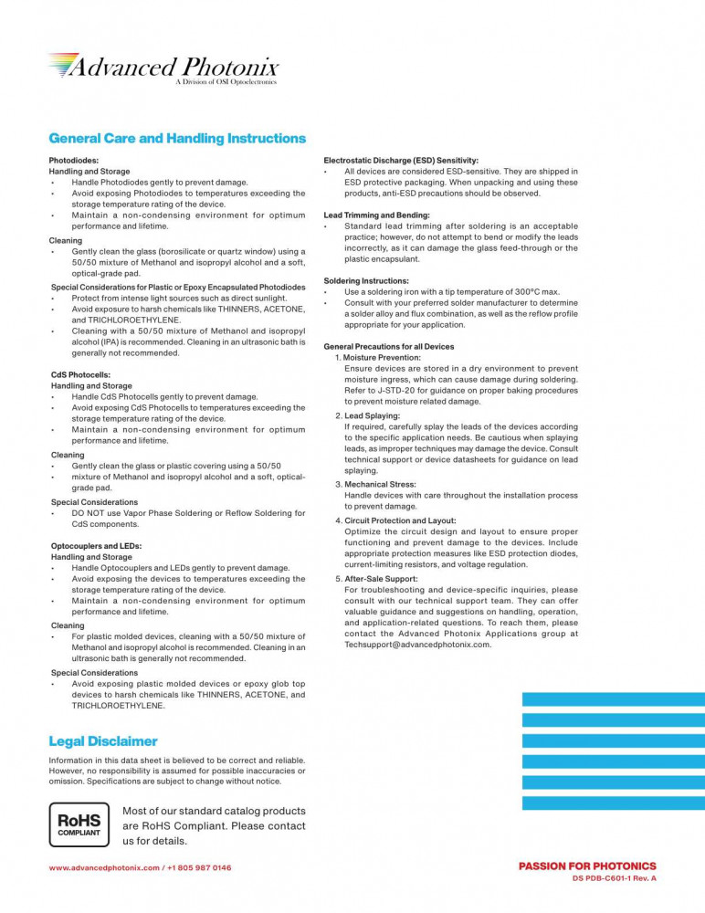 PDB-C601-1 datasheet page 3
