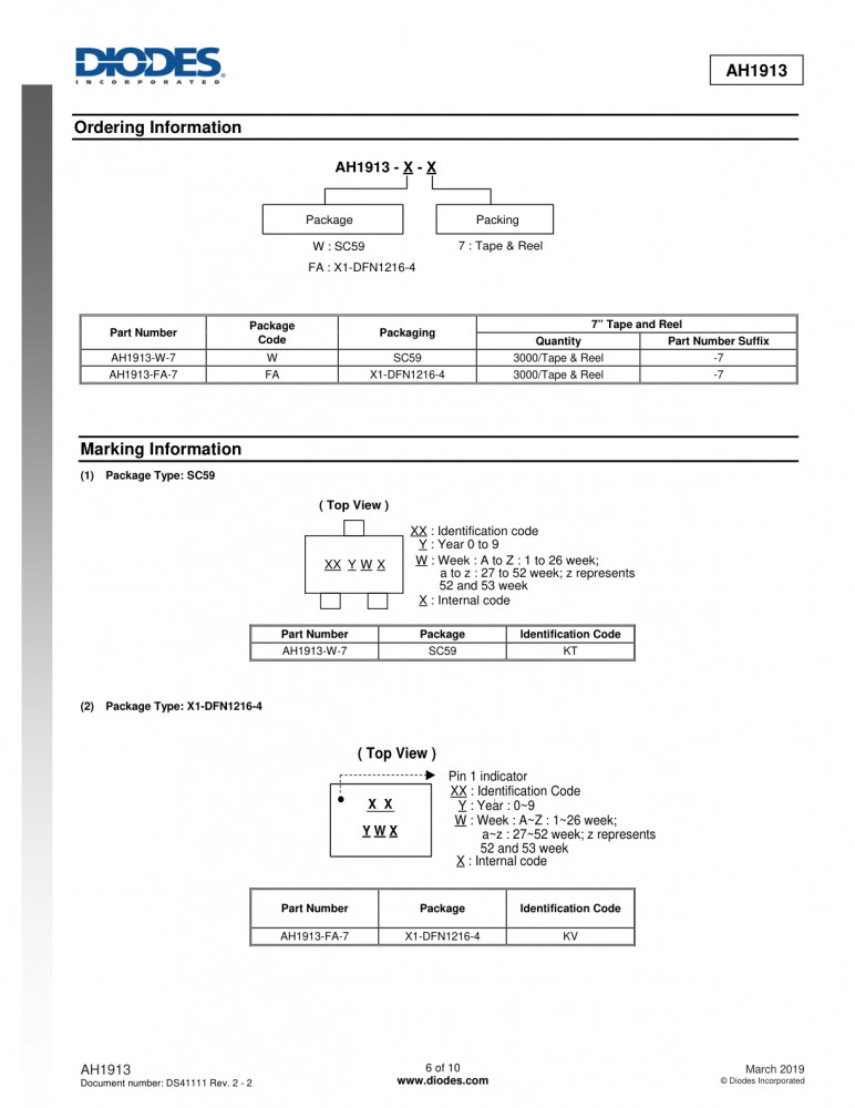 AH1913 datasheet page 6