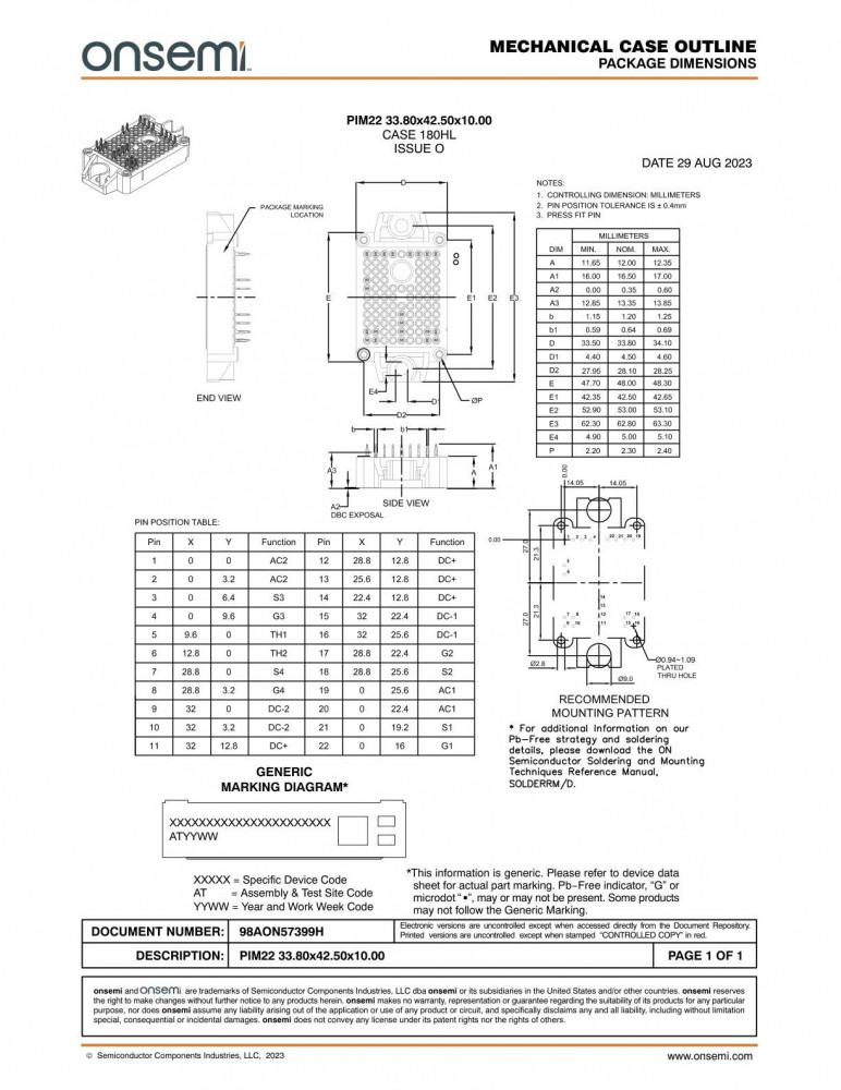 NXH030F120M3F1PTG technical document page 10