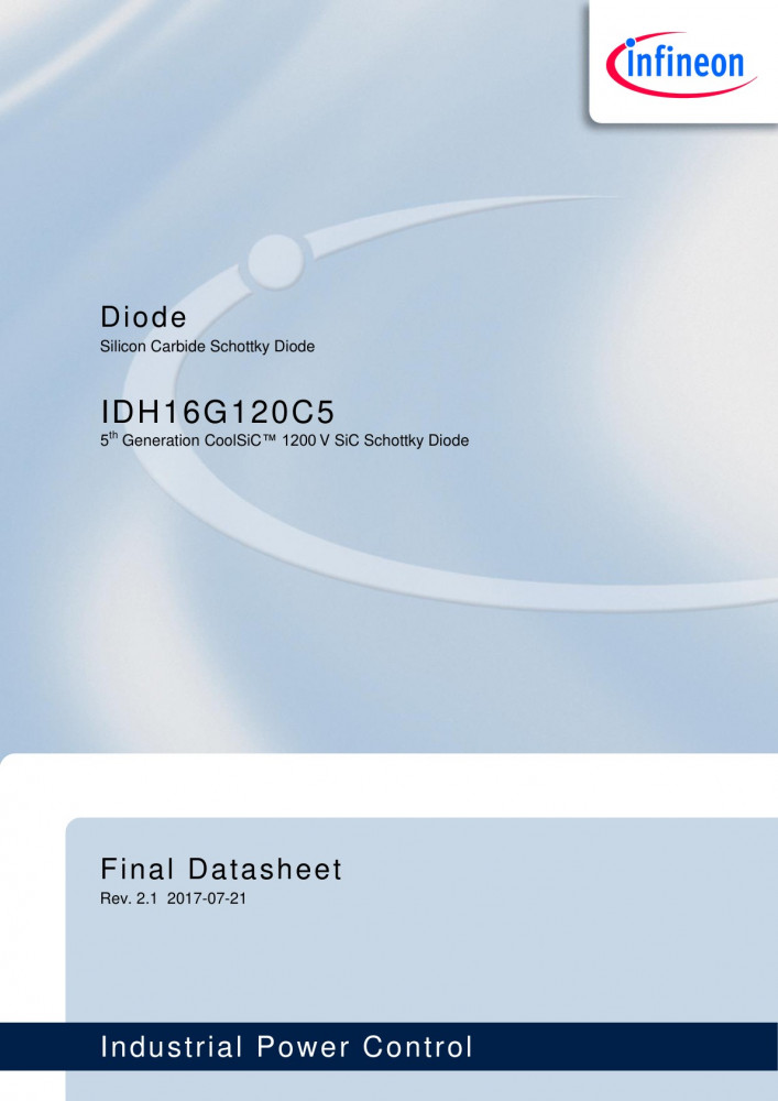IDH16G120C5 datasheet page 1