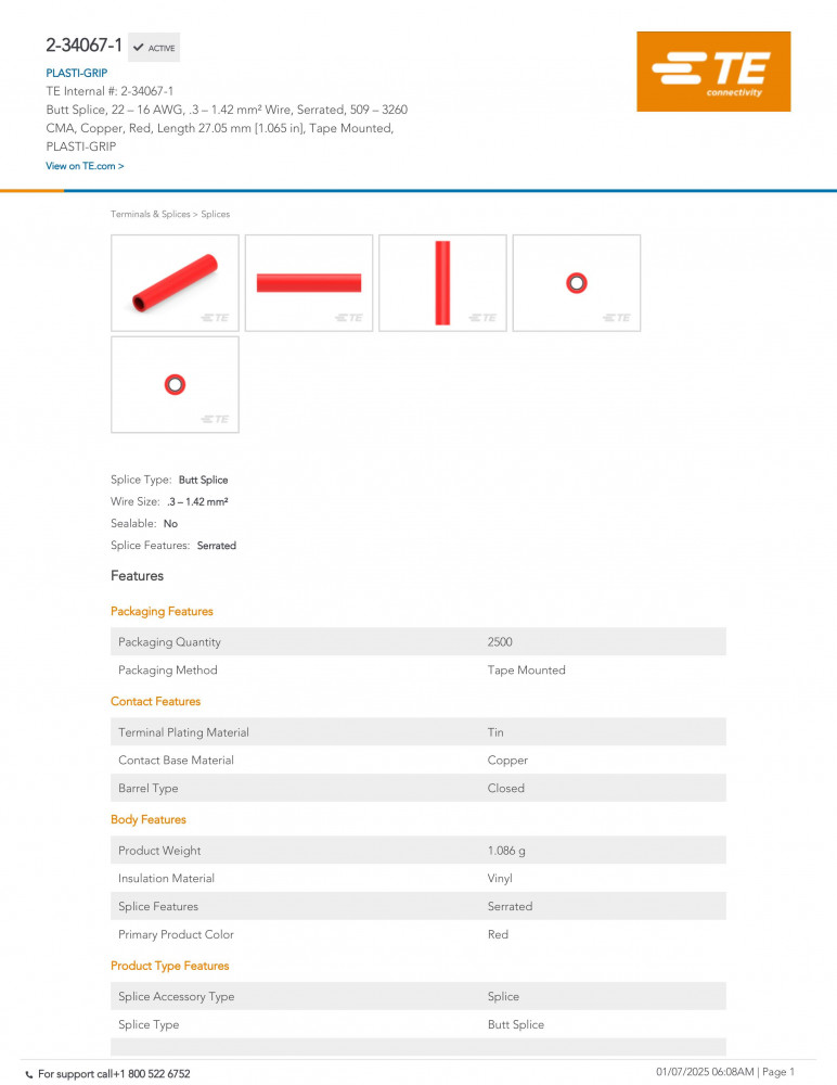 2-34067-1 technical document page 1