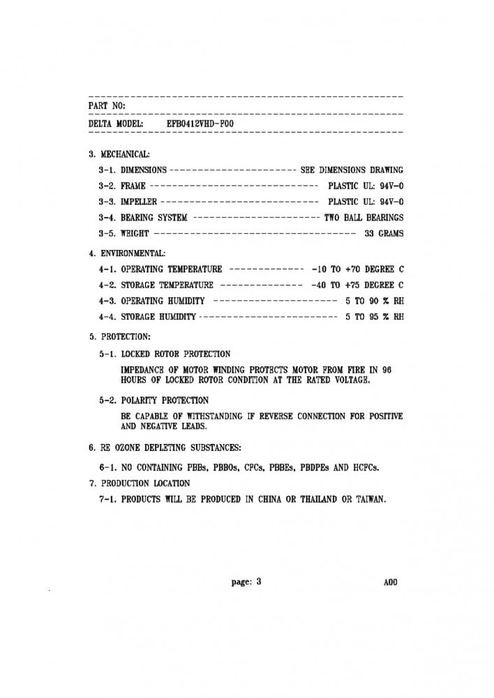 EFB0412VHD-F00 specification page 3