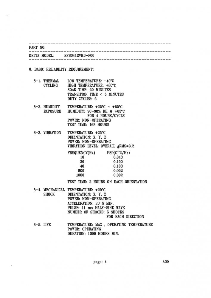 EFB0412VHD-F00 specification page 4