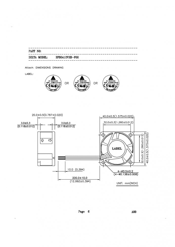 EFB0412VHD-F00 specification page 6