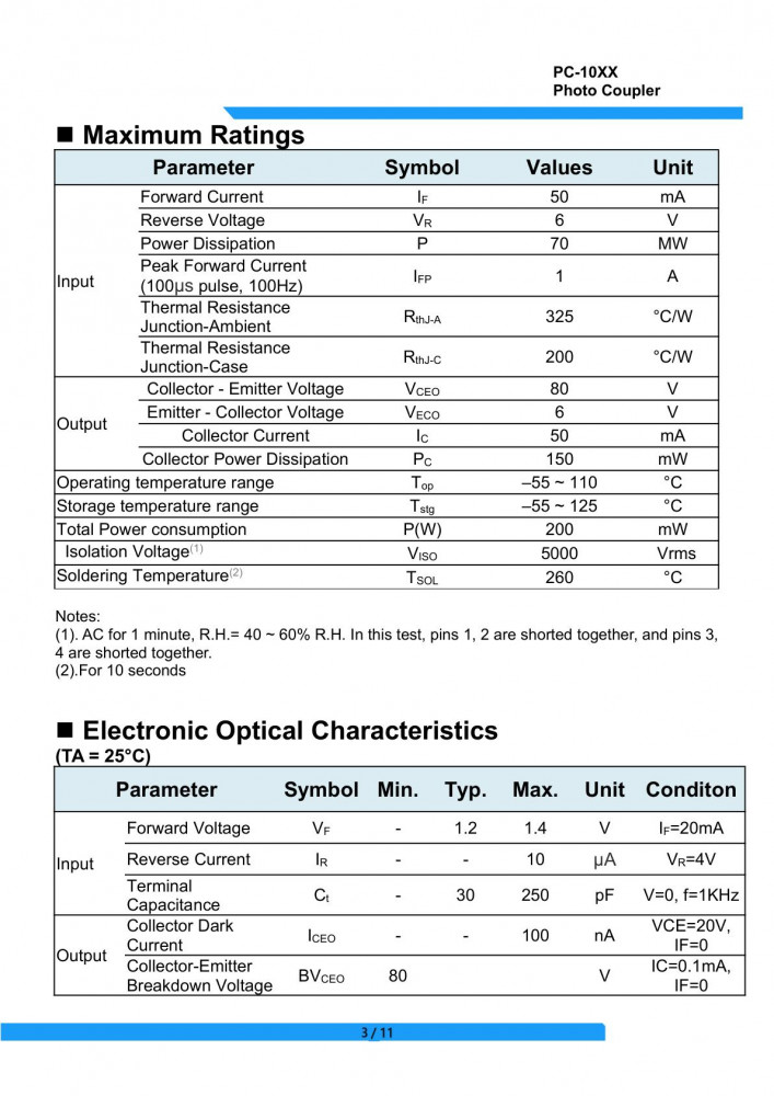 PC-1018-TP1 datasheet page 3