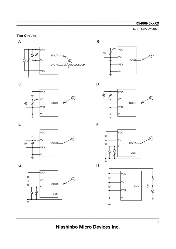 R5460N5 datasheet preview, page 8