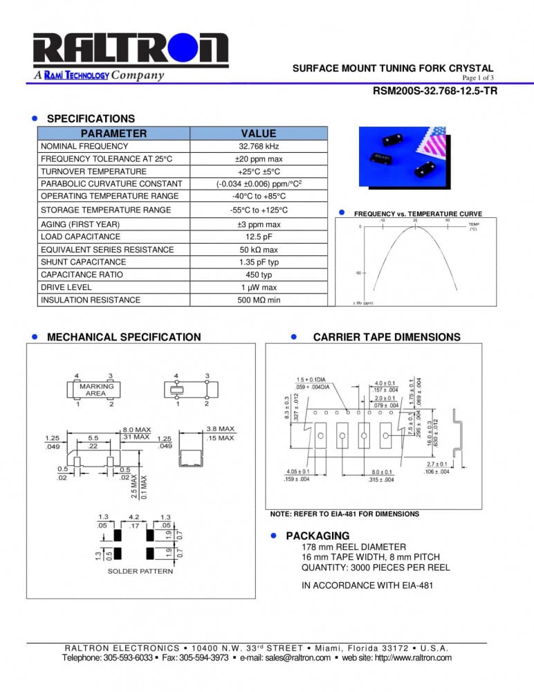 RSM200S-32.768-12.5-TR datasheet page 1