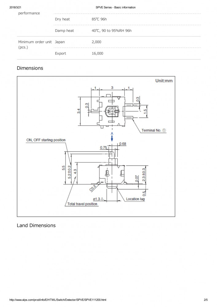 SPVE111200 dimensions drawing