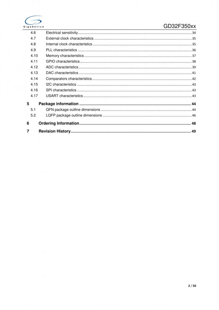 GD32F350CBT6 datasheet page 3