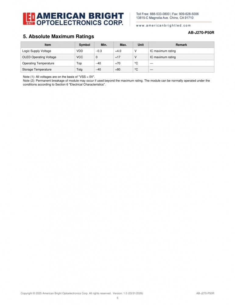 AB-J270-P50R document page 5