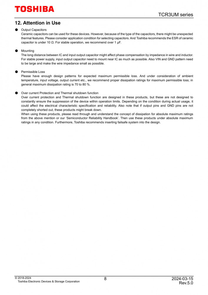 TCR3UM18A datasheet page 8