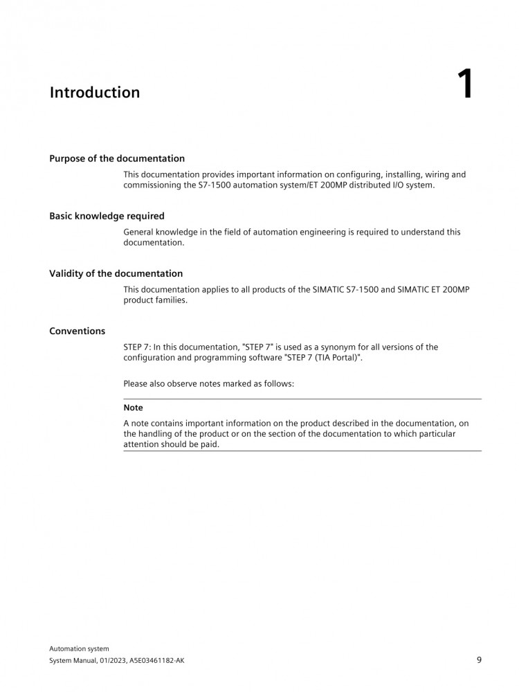 Siemens system manual page 10