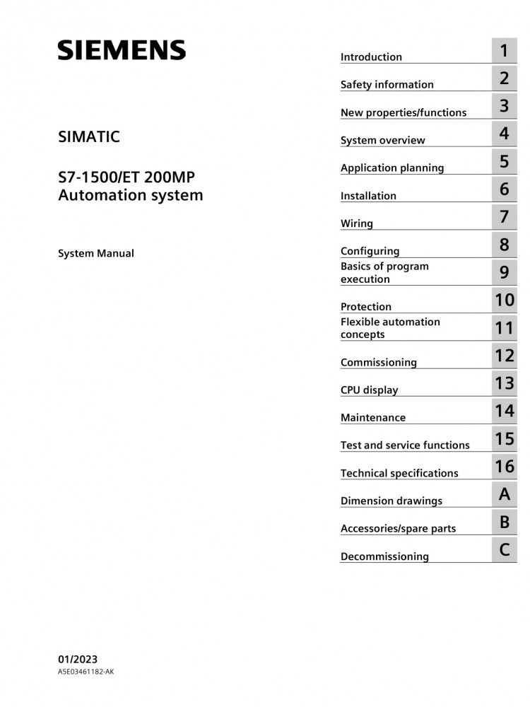 Siemens system manual page 2