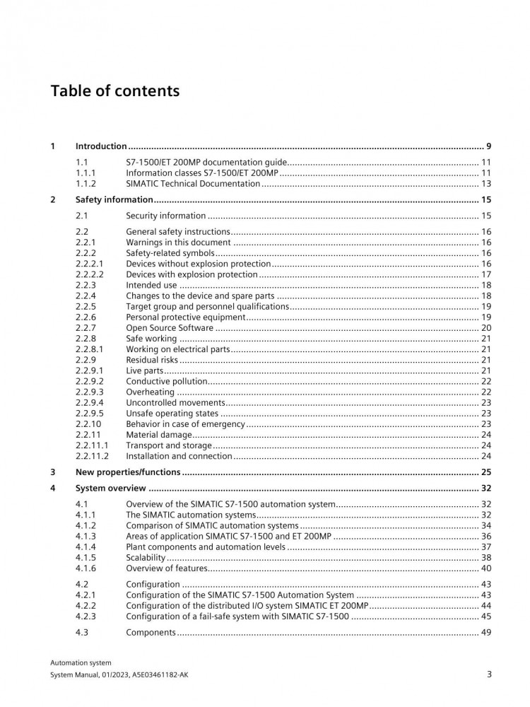 Siemens system manual page 4