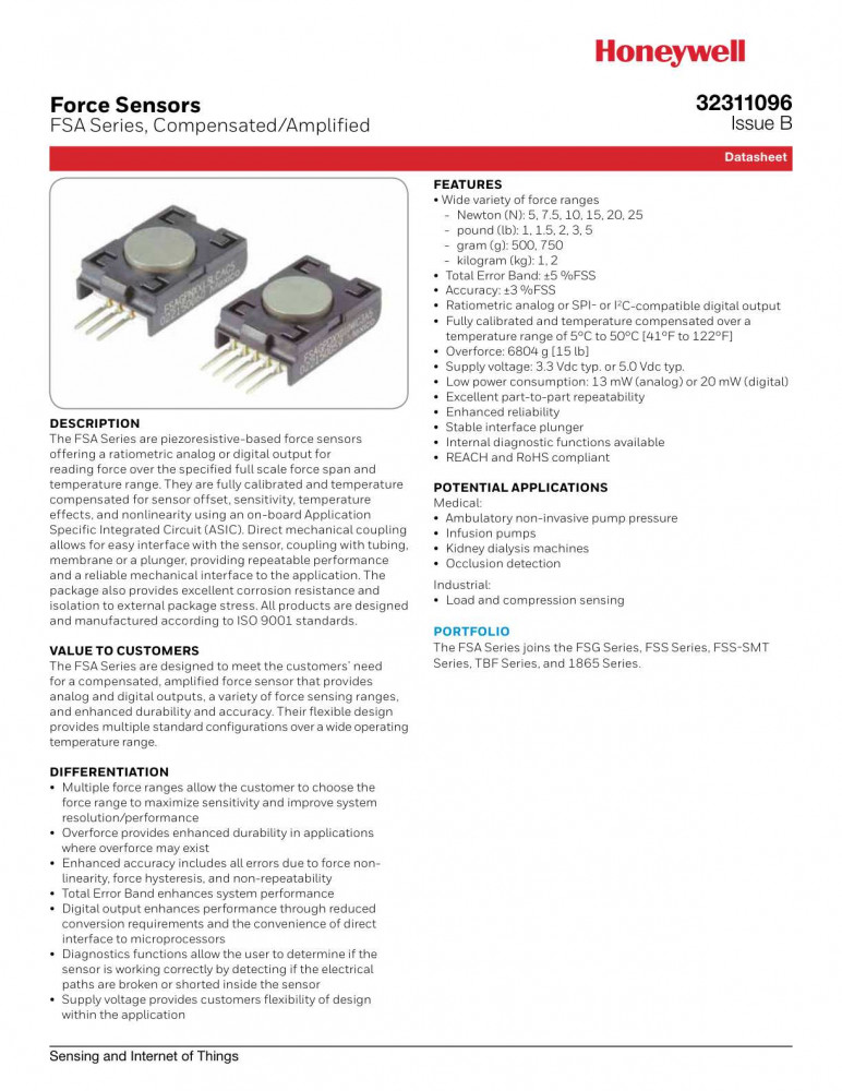 FSAGPDXX005LCSB5 datasheet page 1