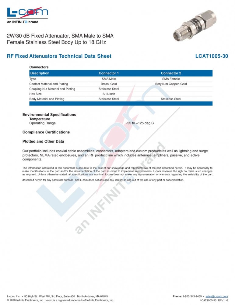 LCAT1005-30 datasheet page 2