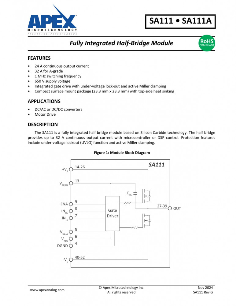 SA111 technical document page 1