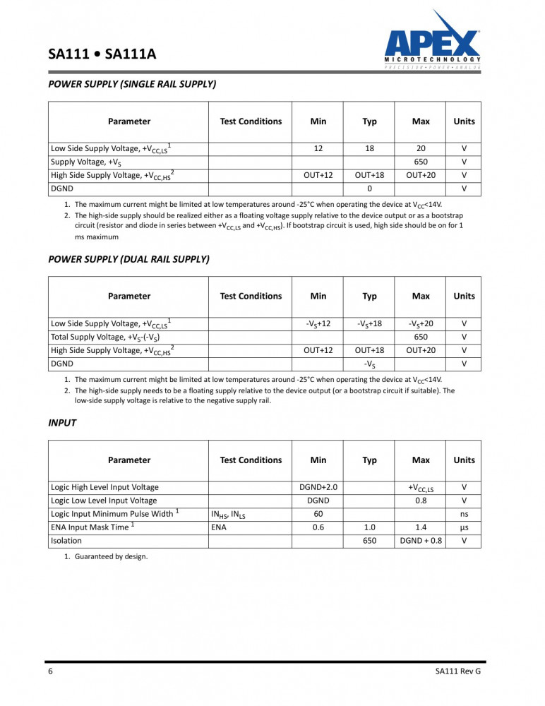 SA111 technical document page 6