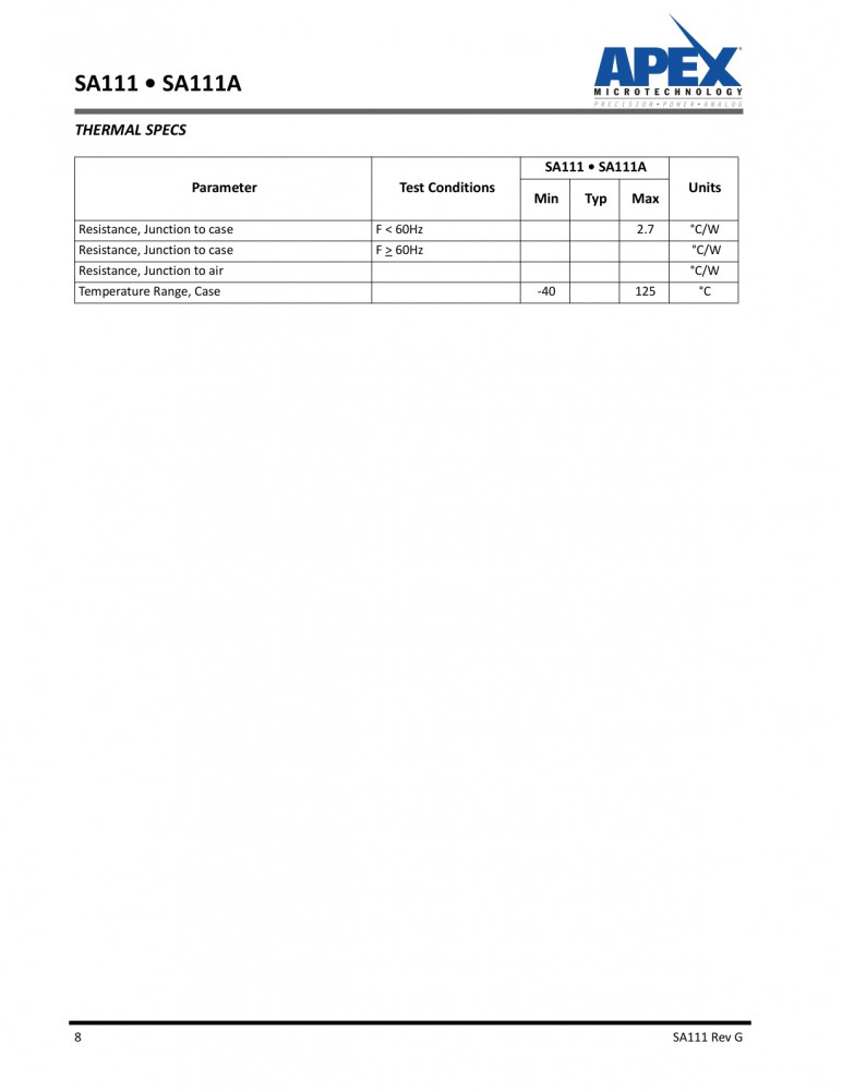 SA111 technical document page 8