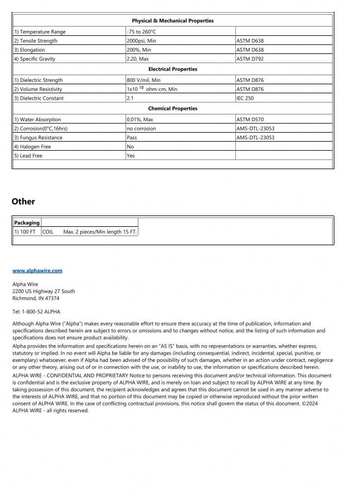 TFT2502 NA005 technical document page 2