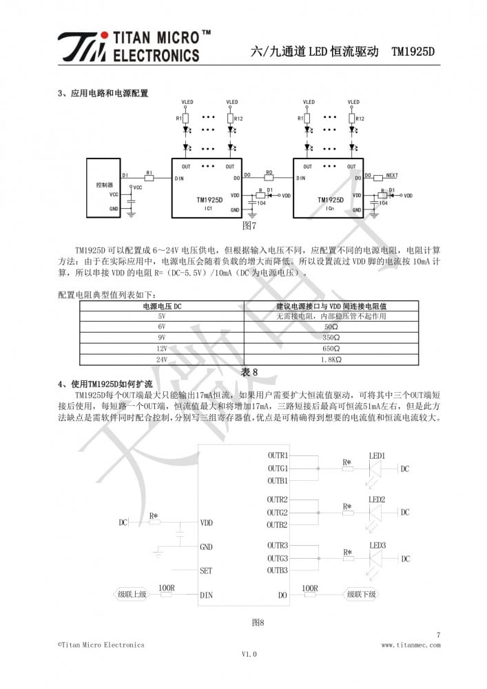 TM1925D datasheet page 7