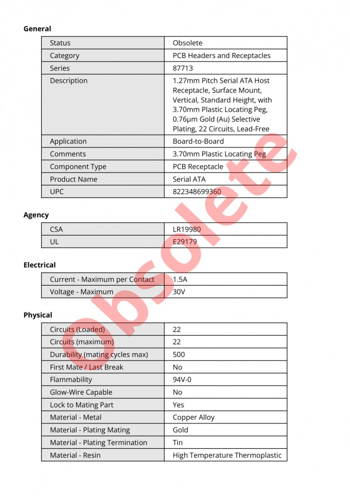 MOLEX 877131001 technical document image, page 2