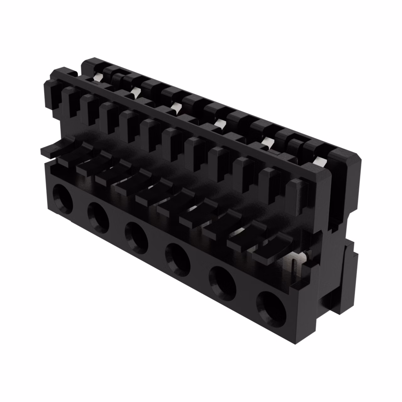 5.00mm Pitch Appli-Mate RAST Power Female Connector, 6 Circuits, Fully Coded, Short Thin and Open Endwalls, Latch Between Circuits 1-2 and Circuits 5-6, Glow-Wire Capable for sale