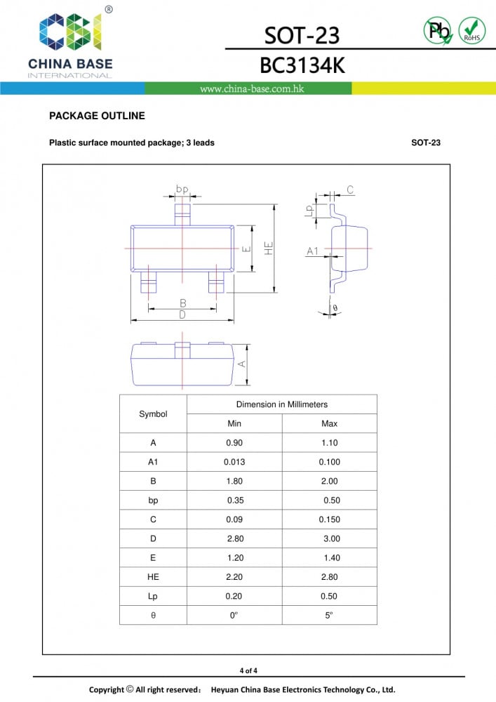 BC3134K datasheet page 4