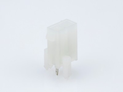 Mini-Fit Jr. Vertical Header, 4.20mm Pitch, Dual Row, 2 Circuits, with Snap-in Plastic Peg PCB Lock, Tin, Natural for sale